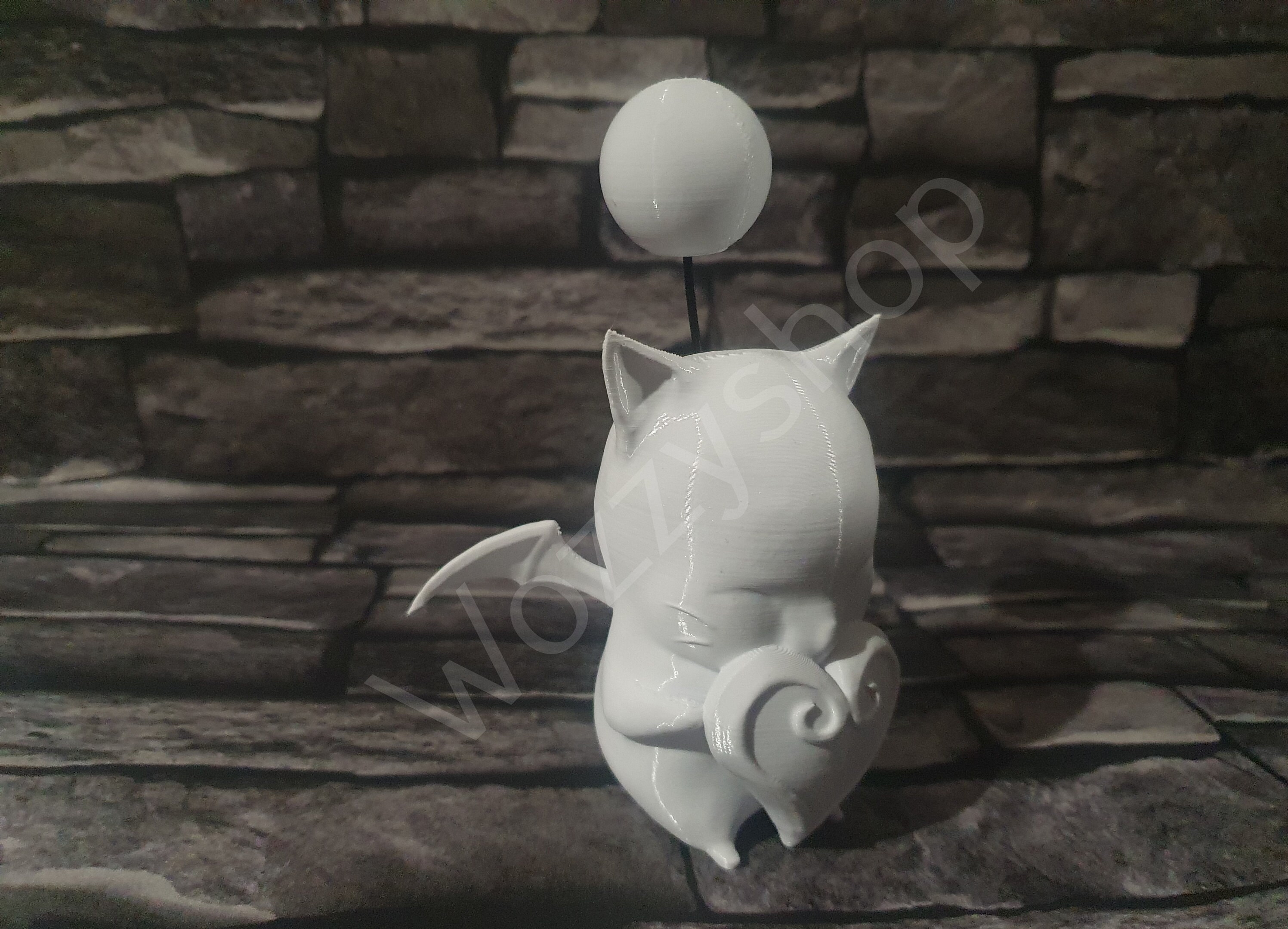 Valentine Moogle From Final Fantasy 3D Printed Model Figurine | Etsy