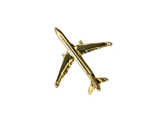 Kids Airplane Airlines Pilot Wings Gold Plastic Pins Pinbacks Badges ...