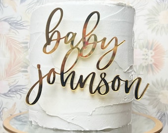 Cake Charm Custom Acrylic Name Plate Birthday Cake Decor Cake Accessory ...