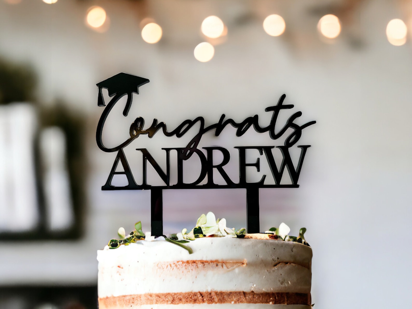Personalized Graduation Cake Topper, Class of 2026, Acrylic Party Decor ...