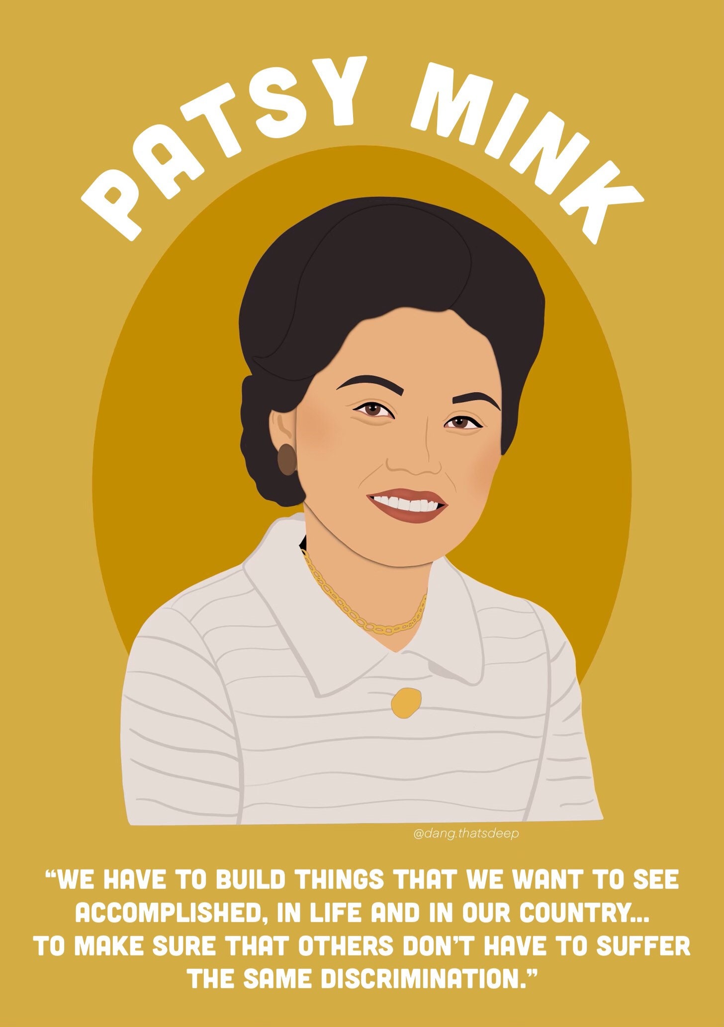 PATSY MINK POSTCARD Women Making History: 5x7 Art Print - Etsy