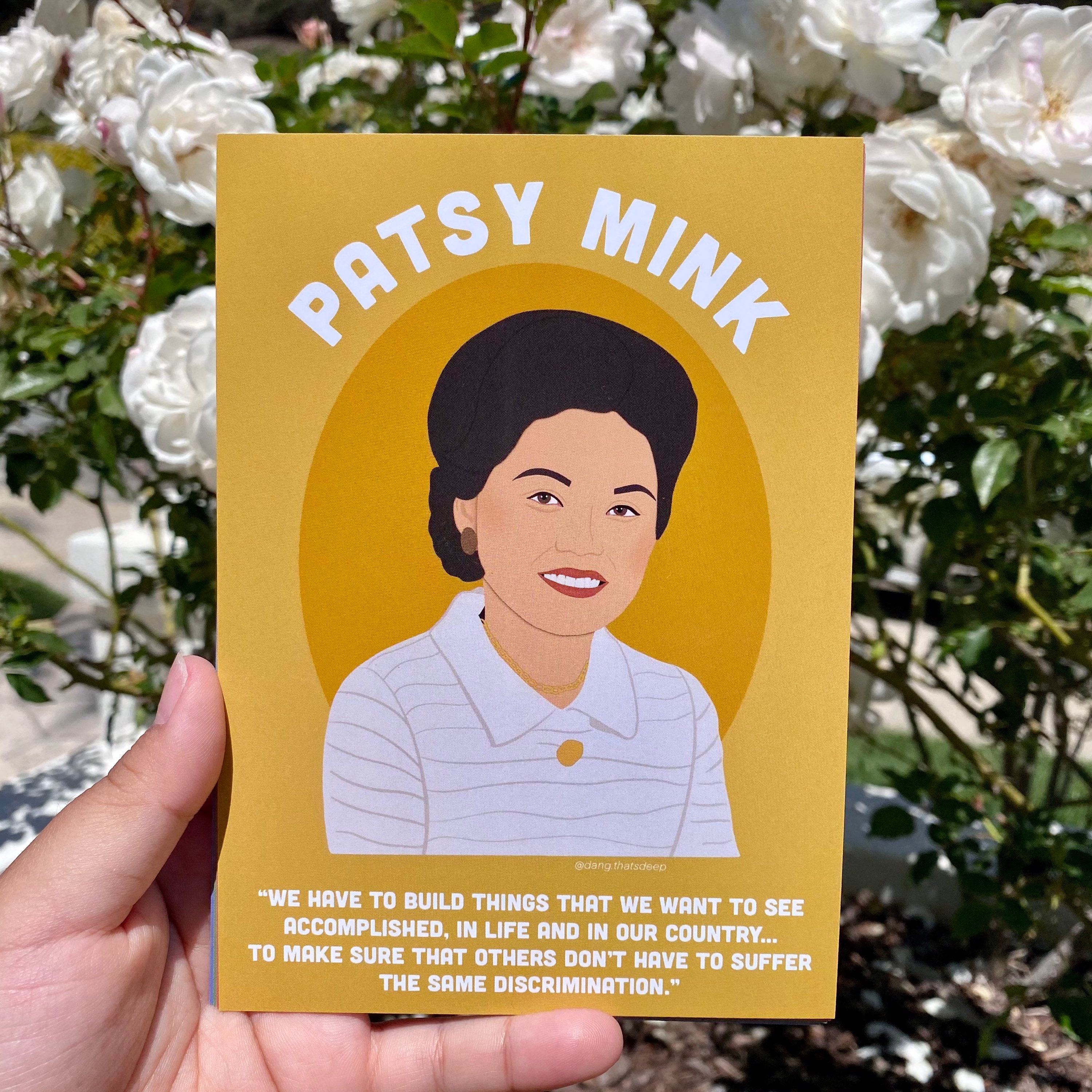 PATSY MINK POSTCARD Women Making History: 5x7 Art Print - Etsy
