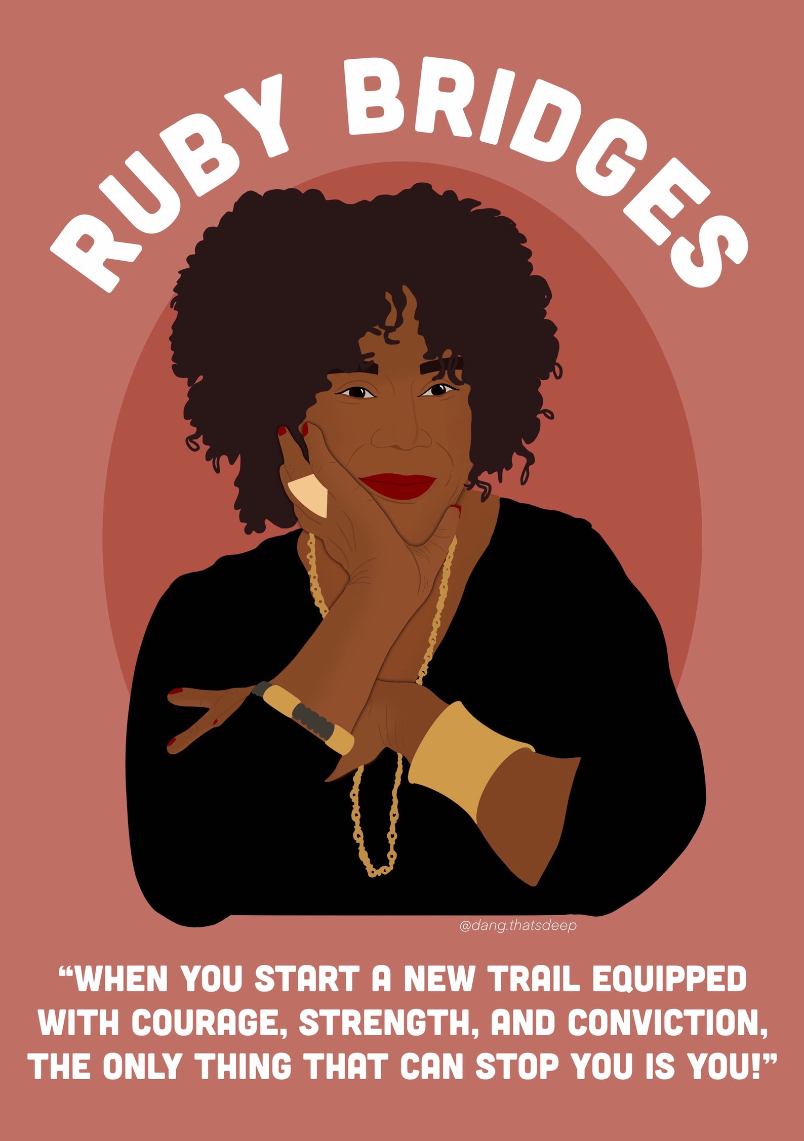 RUBY BRIDGES POSTCARD Women Making History: 5x7 Art Print | Etsy