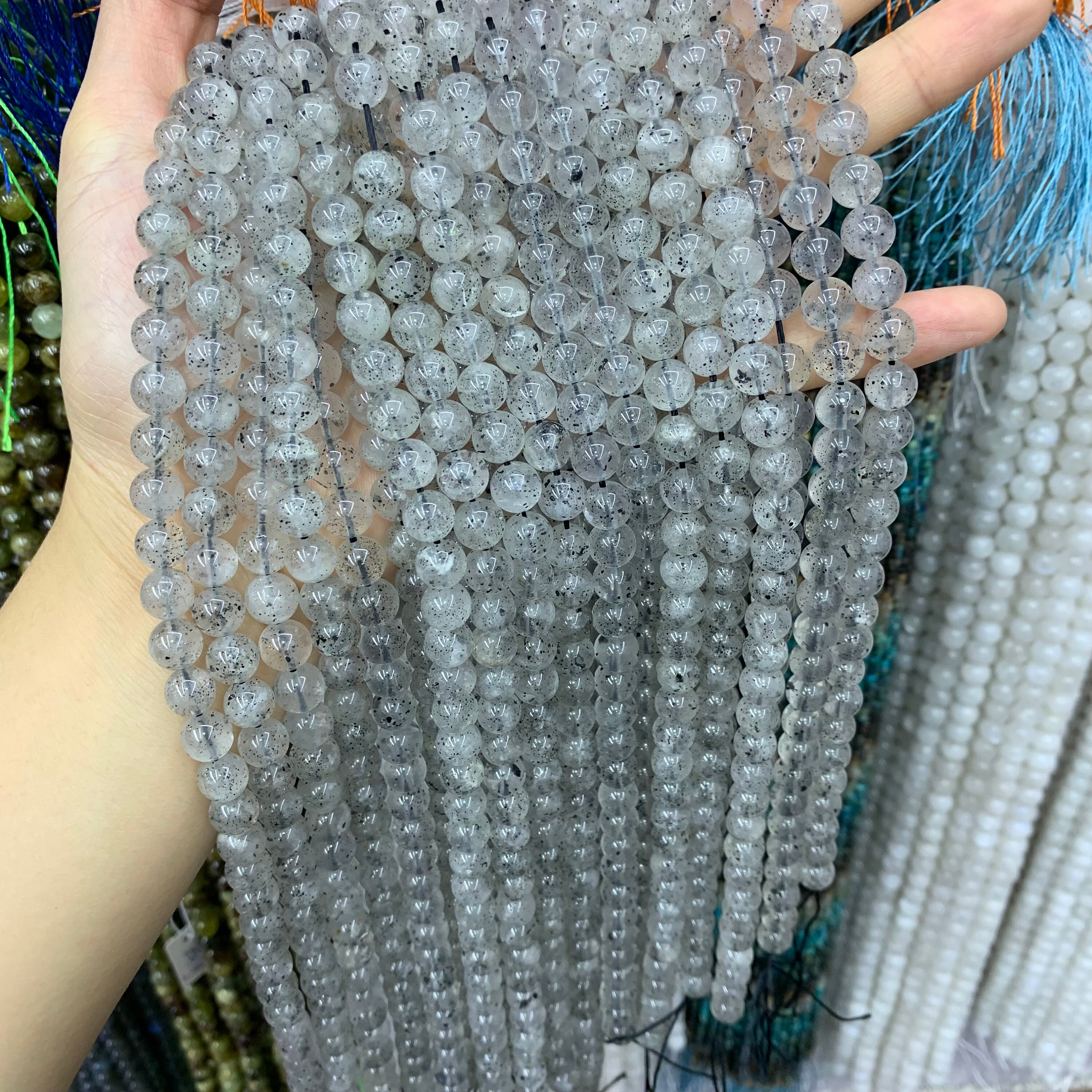 Natural Pitaya Quartz Beads, Dragon Fruit Stone Beads 8mm 10mm Gemstone ...