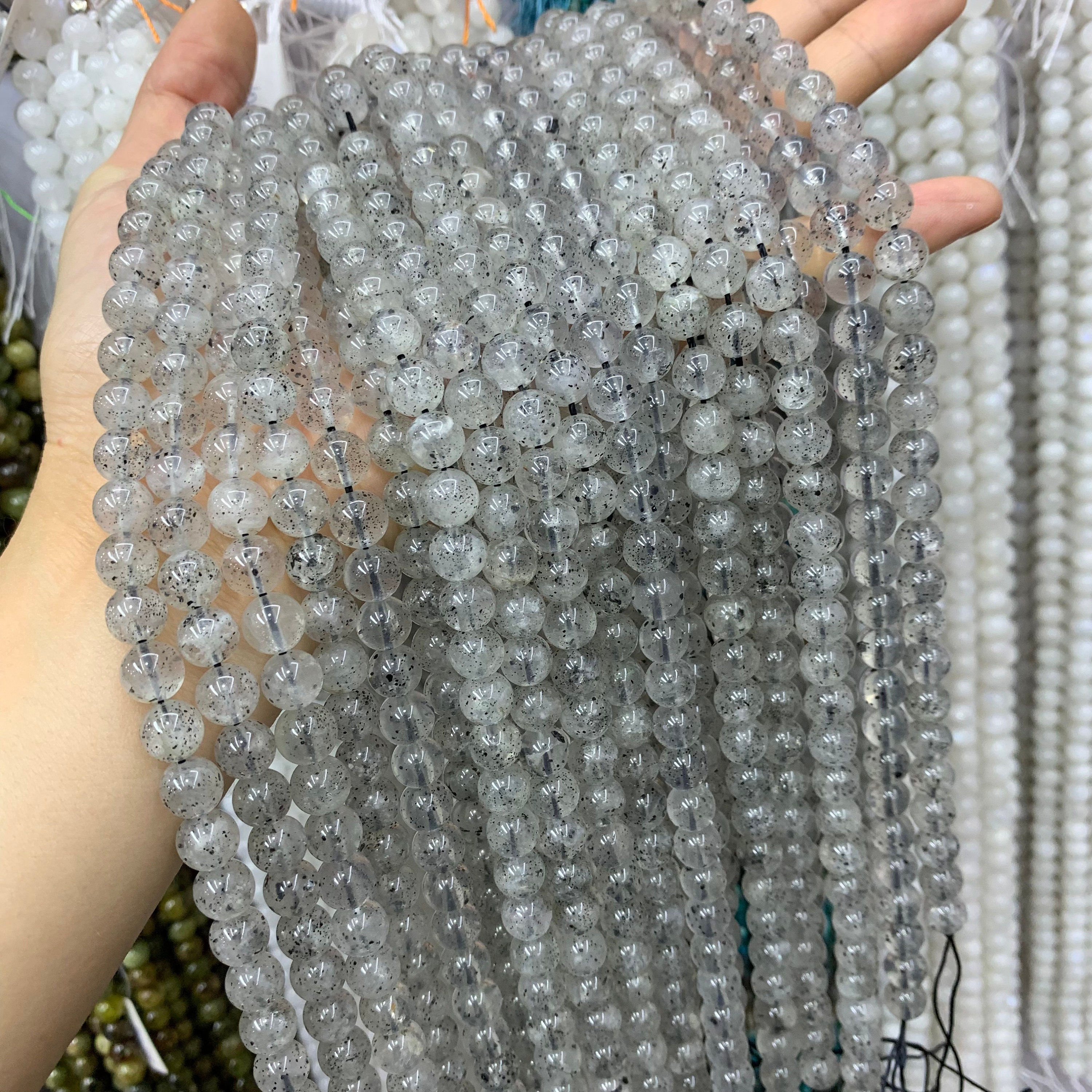 Natural Pitaya Quartz Beads, Dragon Fruit Stone Beads 8mm 10mm Gemstone ...