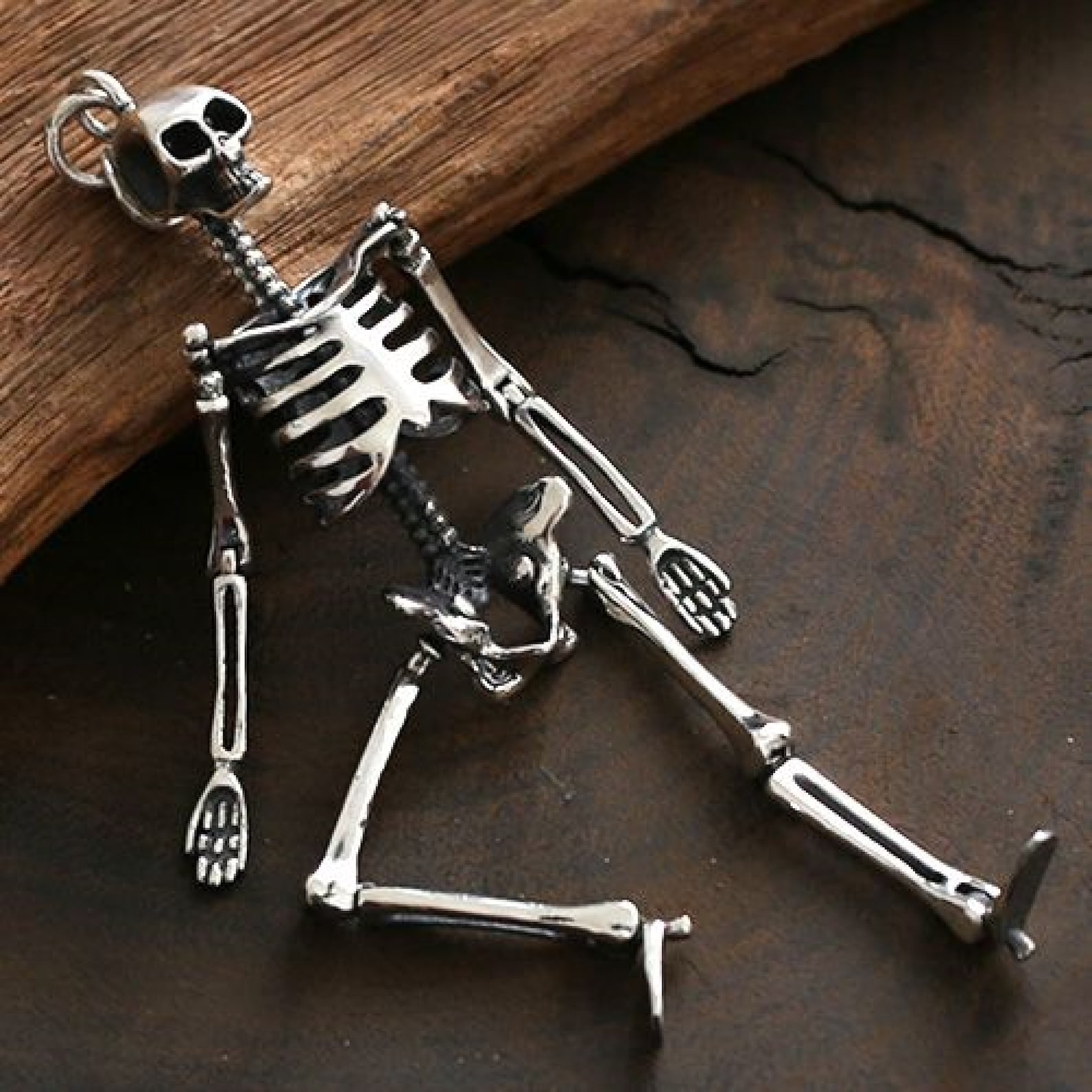 925 Silver Skull Body 1PC, Handmade 925 Sterling Silver Human Skeleton ...