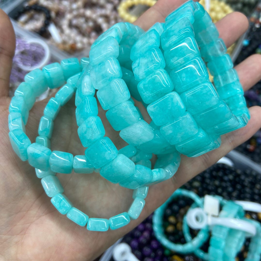 Dyed Color Square Shape Bracelet Beads Size Approx 9*13MM DIY for ...