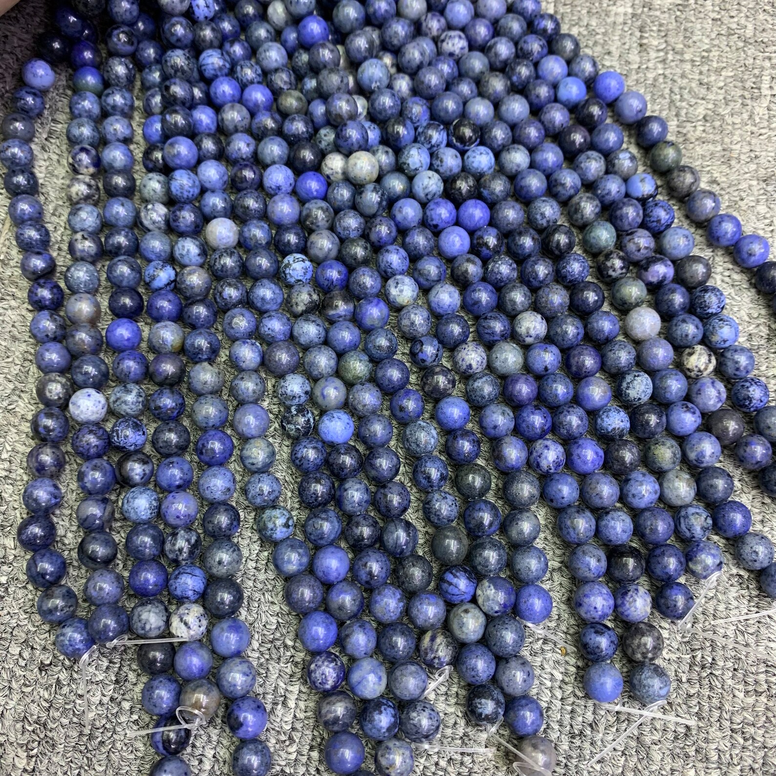 Natural Dumortierite Beads 6mm 8mm 10mm Beads Gemstone Round Loose Blue ...