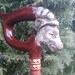 Wooden Cane Ram Carved Handle and Staff Wood Walking Stick Hand Carved ...