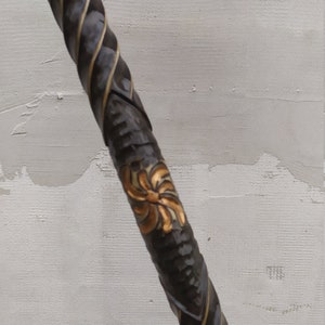 Wooden Cane Raven Skull Carved Handle and Staff Wood Walking - Etsy