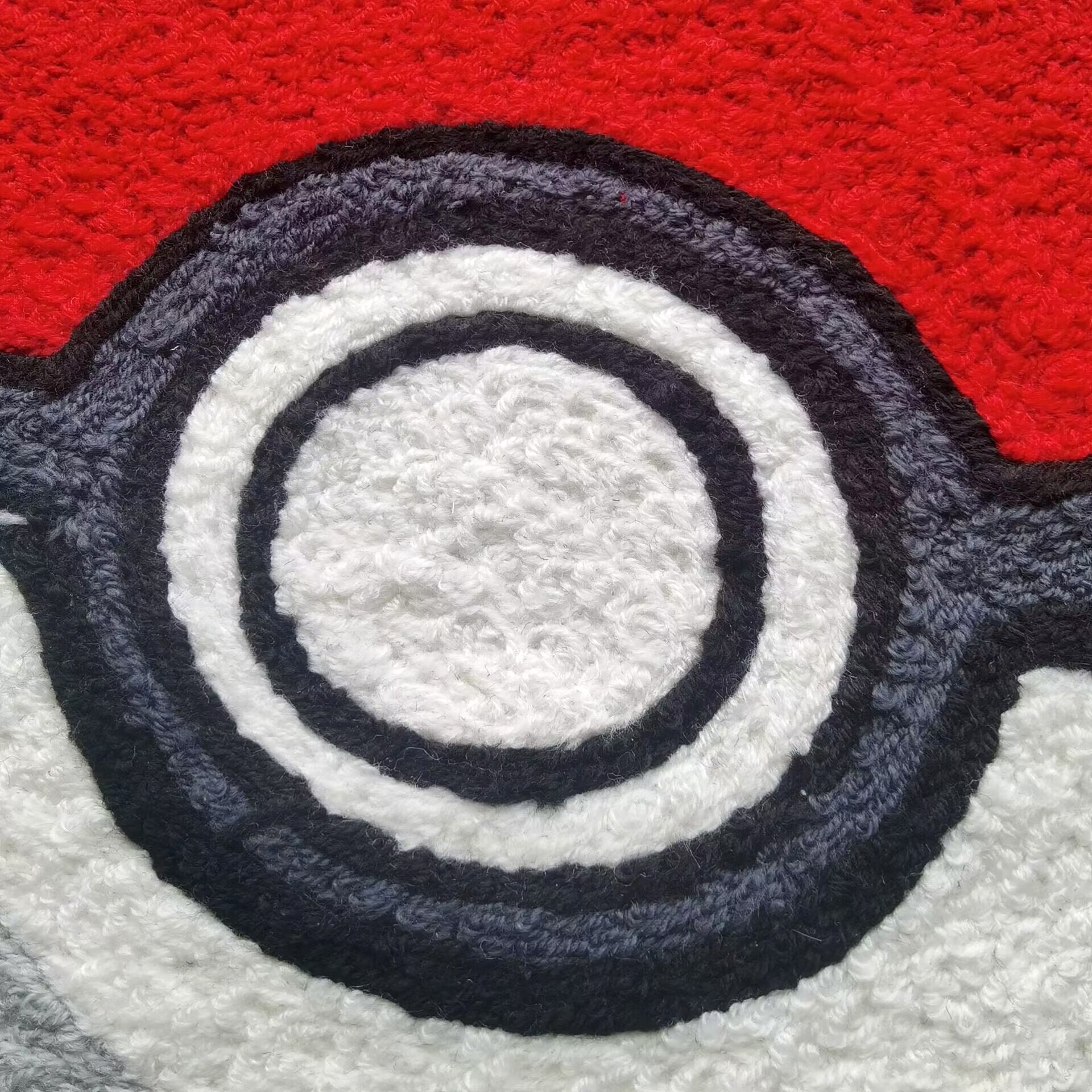 Poké Ball Rug,great Ball Master Ball Knitting Handmade Non-slip Area ...