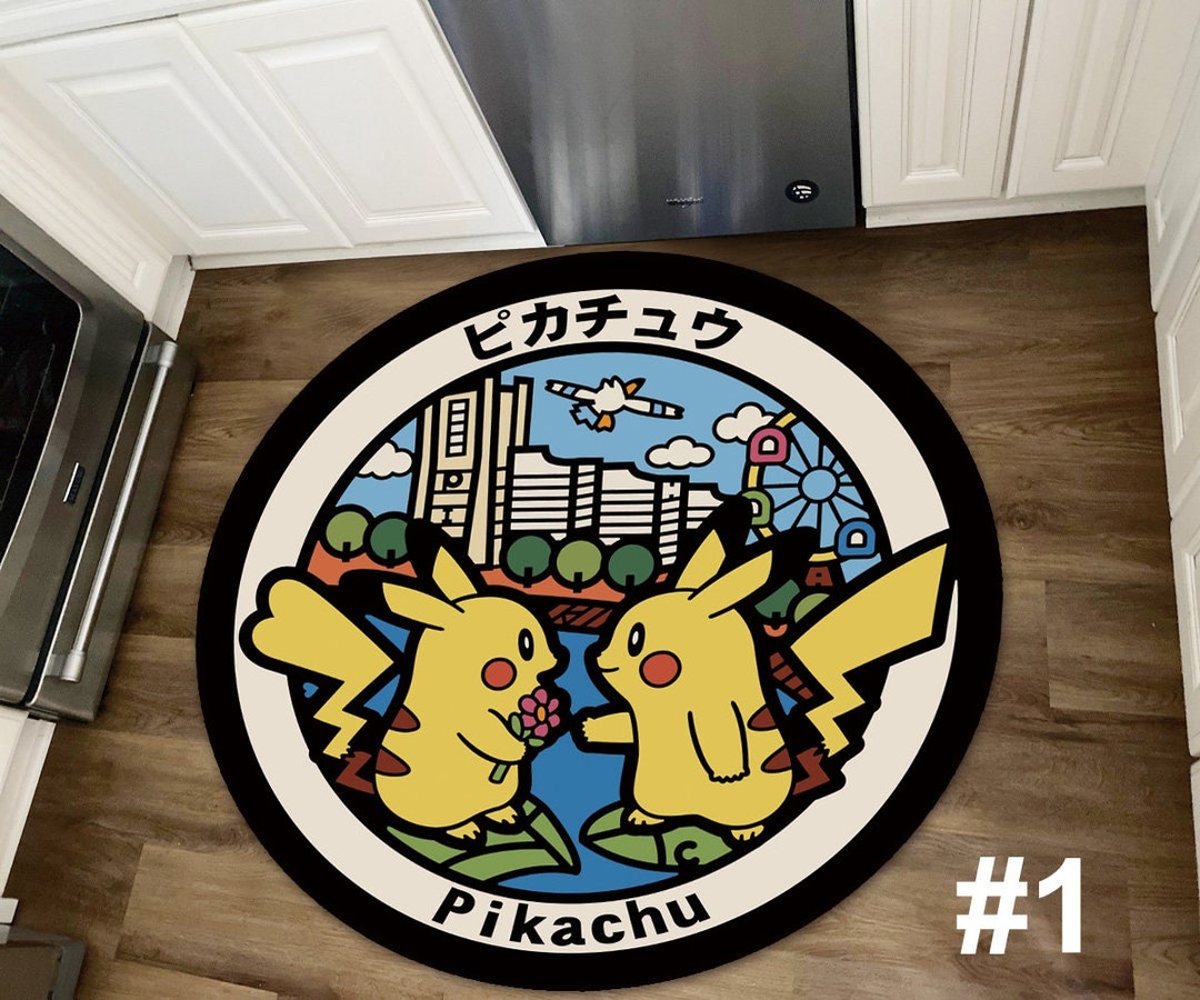 Pikachu Rug, Japanese Anime Eevee Vaporeon Espeon Sylveon Leafeon ...