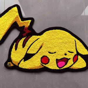 Pikachu Rug,knitting Handmade Non-slip Area Rug Home Decor - Etsy