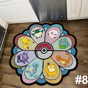 Pikachu Rug, Japanese Anime Eevee Vaporeon Espeon Sylveon Leafeon ...
