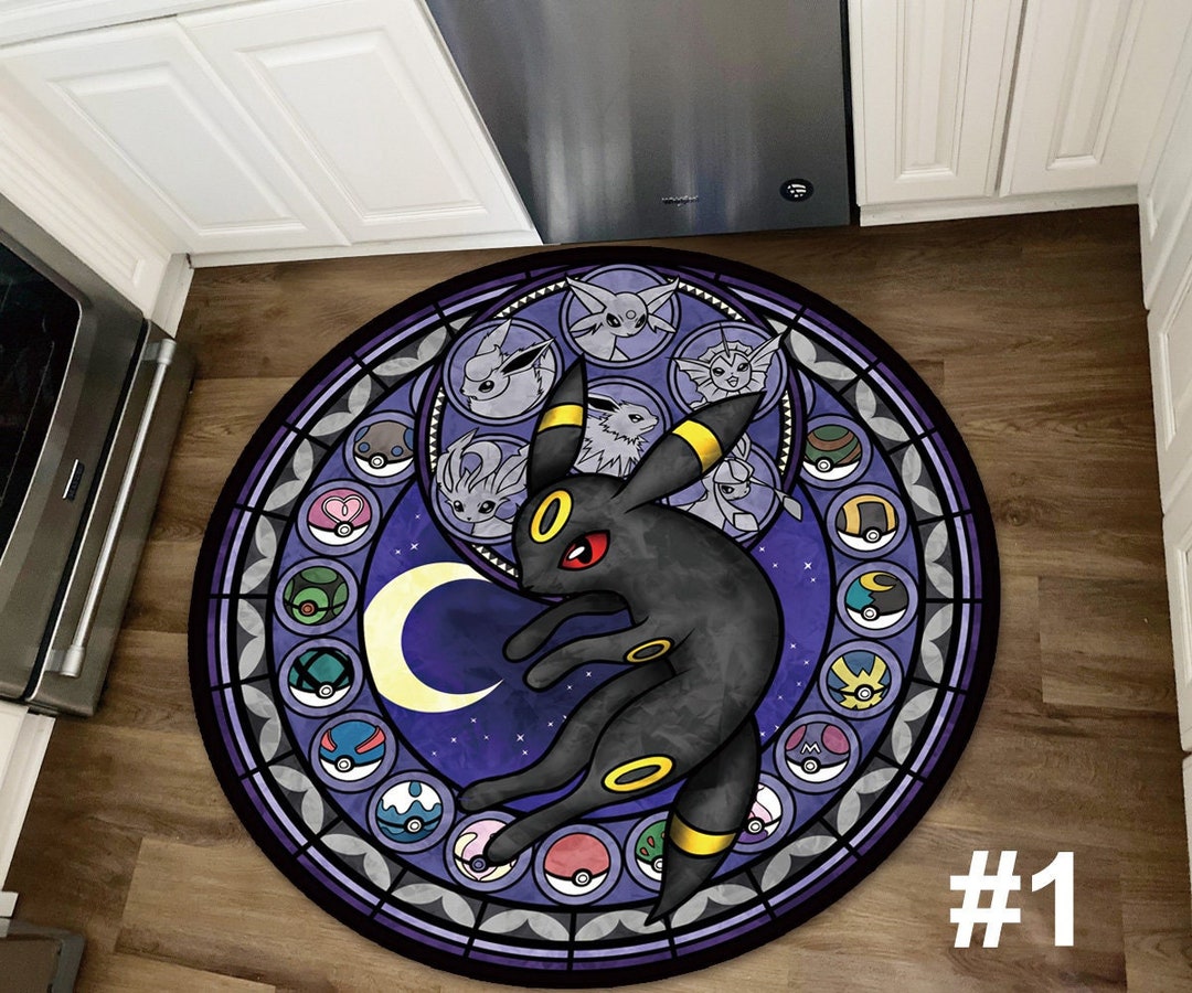 Japanese Anime Rug, Eevee Vaporeon Espeon Sylveon Leafeon Umbreon ...