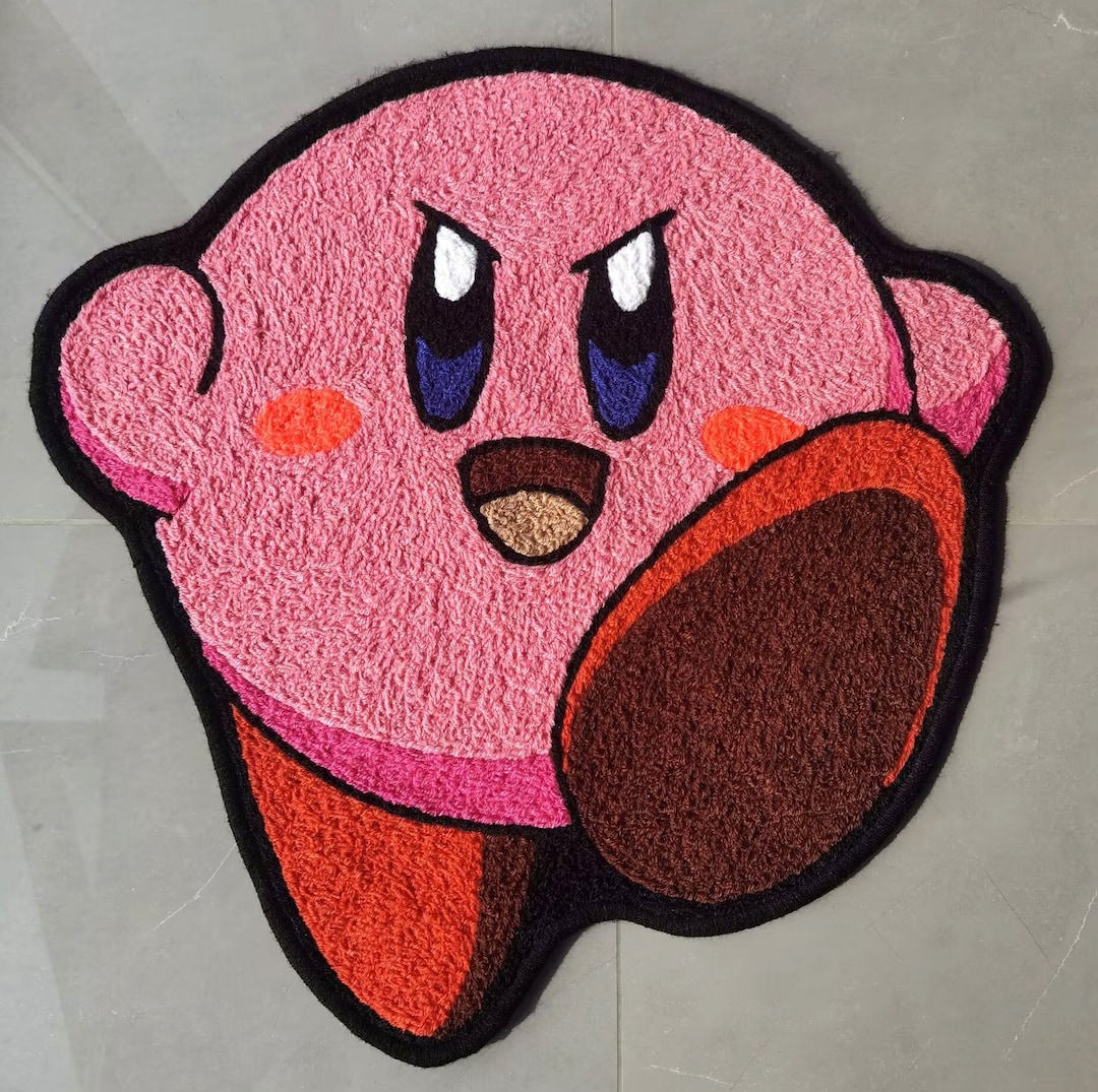 Kirby Rug,knitting Handmade Non-slip Area Rug Home Decor - Etsy