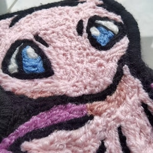 Mewtwo Rug,mew Knitting Handmade Non-slip Area Rug Home Decor - Etsy