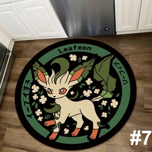 Pikachu Rug, Japanese Anime Eevee Vaporeon Espeon Sylveon Leafeon ...