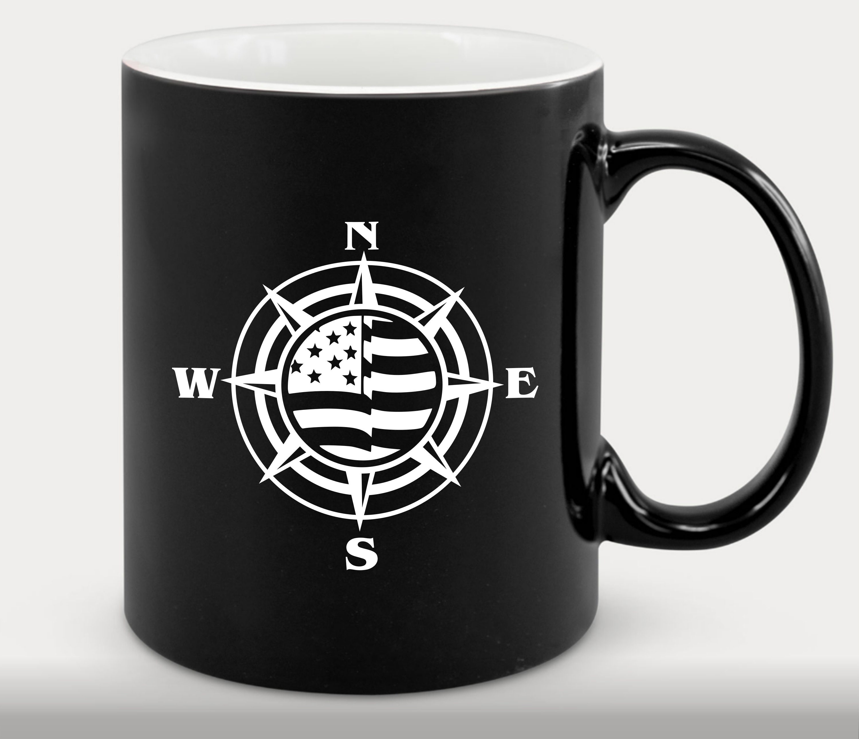 Nautical Compass With Flag Vinyl Decal Car Truck Window - Etsy