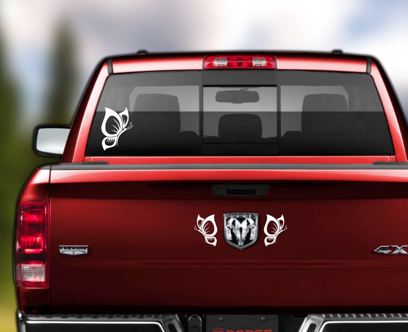 Butterfly Vinyl Decal Car Truck Window, Mirror, Trailer, Bumper ...