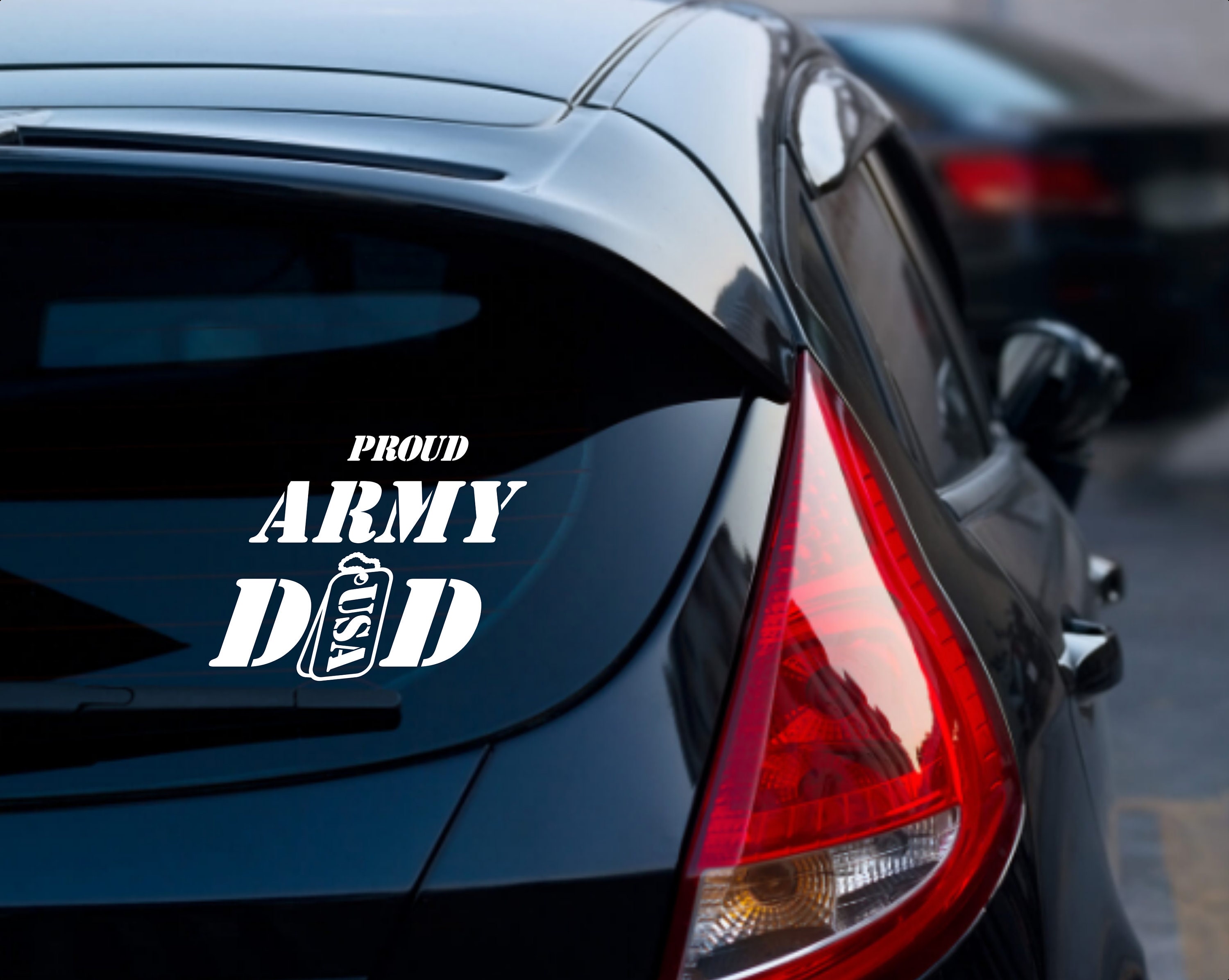 Proud Army Dad Vinyl Decal Car Truck Window Mirror Trailer - Etsy