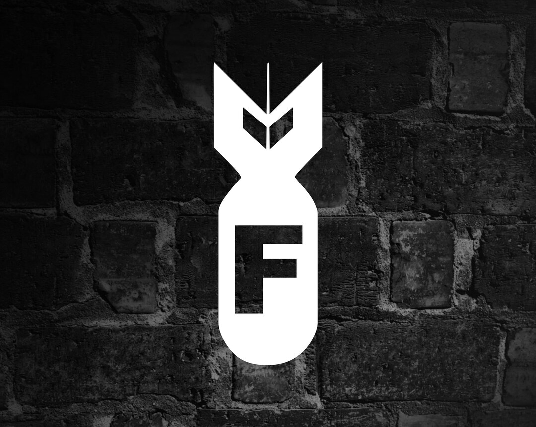 F Bomb Vinyl Decal Car Truck Window, Mirror, Trailer, Bumper, Cornhole ...