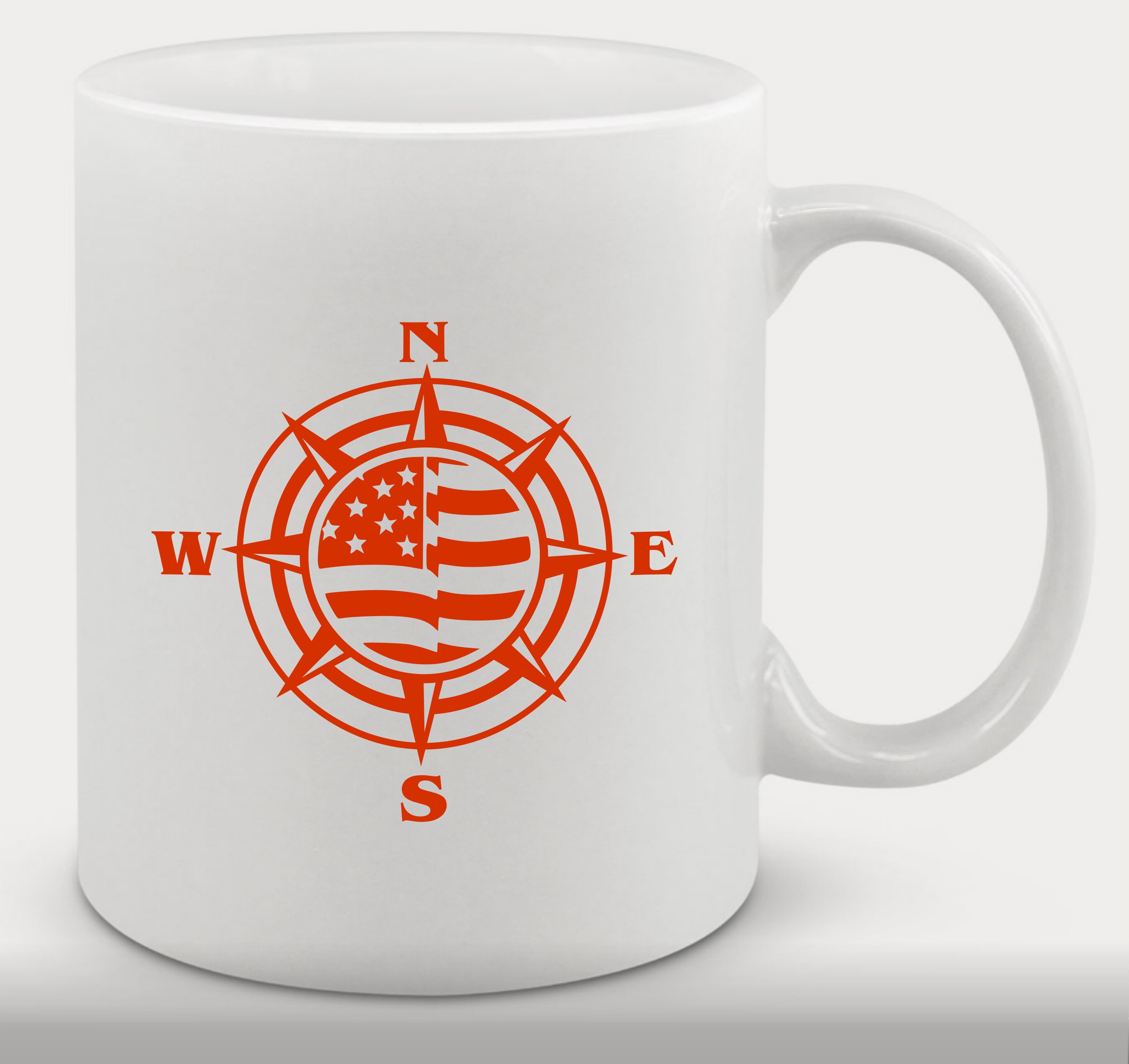 Nautical Compass With Flag Vinyl Decal Car Truck Window - Etsy