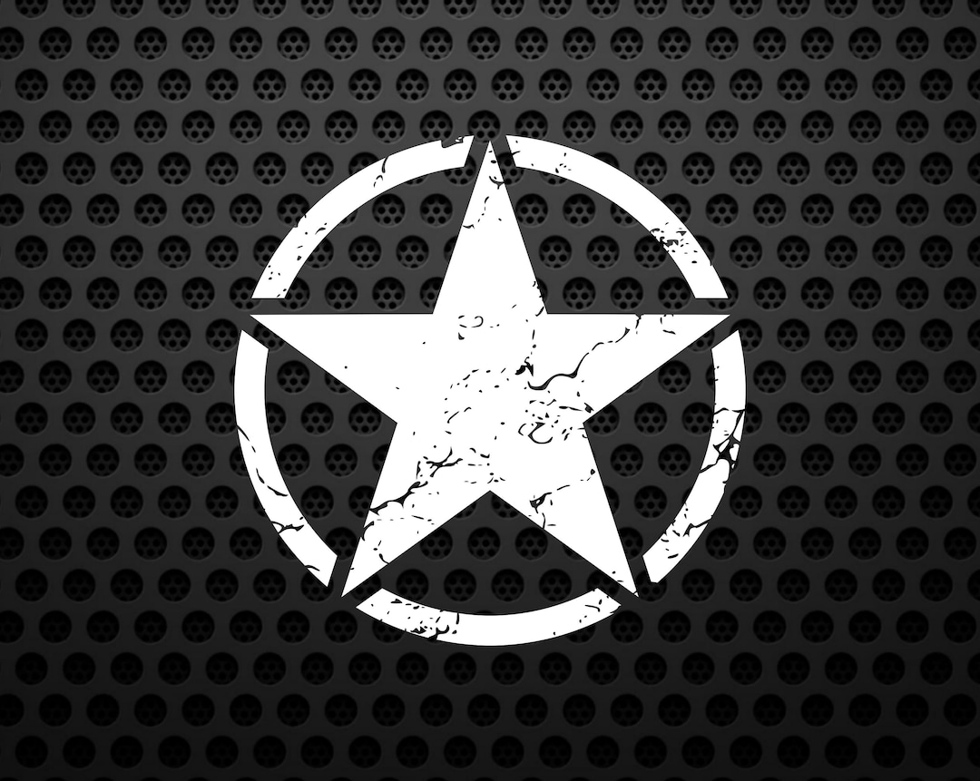 Army Distressed Star Vinyl Decal Car Truck Window, Mirror, Trailer ...
