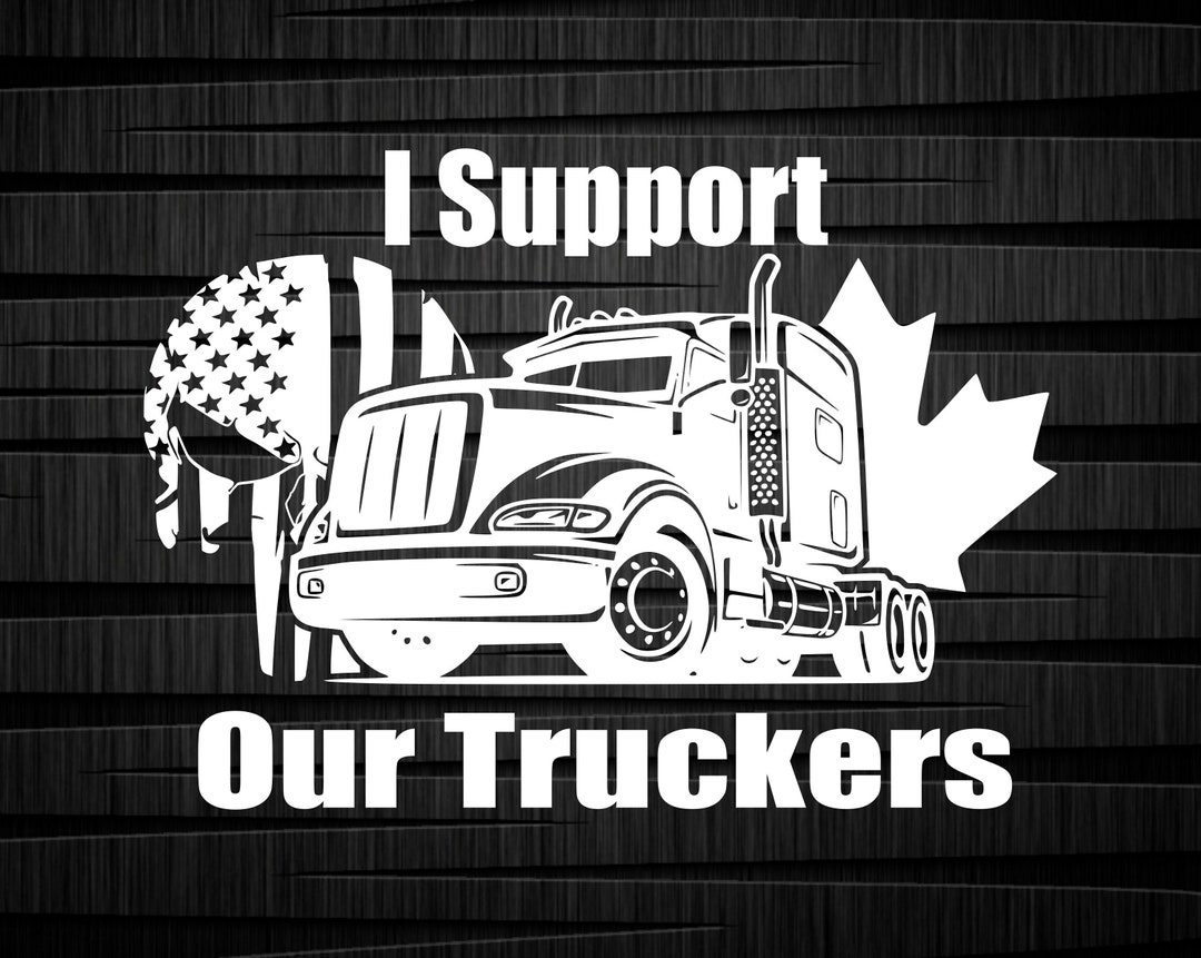 I Support Our Truckers Vinyl Decal Car Truck Window, Trailer, Bumper ...