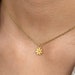 Simple Dainty Mini Gold Daisy Flower Stainless Steel Necklace ...