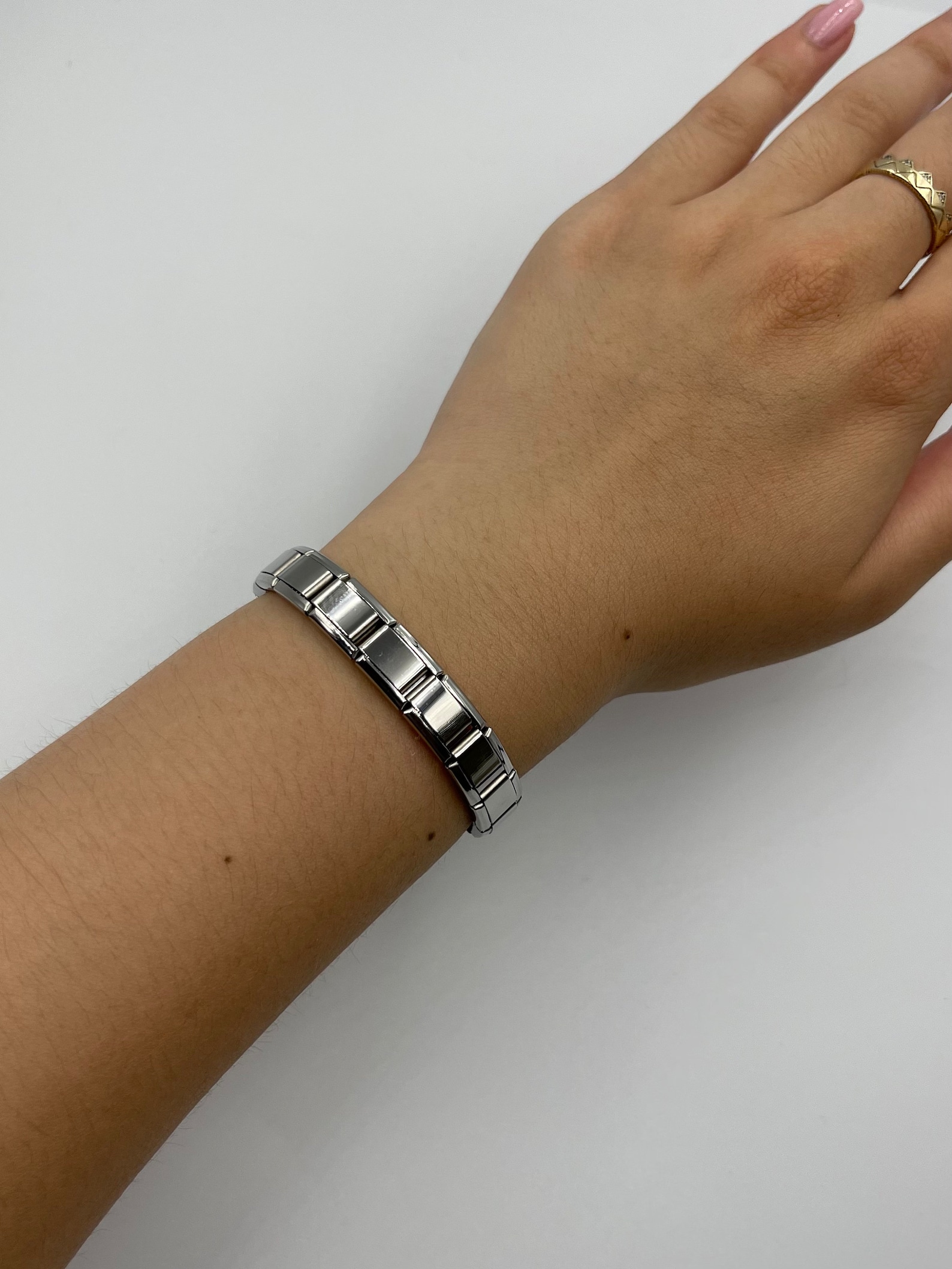 Classic Italian Charm Bracelet Personalised || 9mm Stainless Steel ...