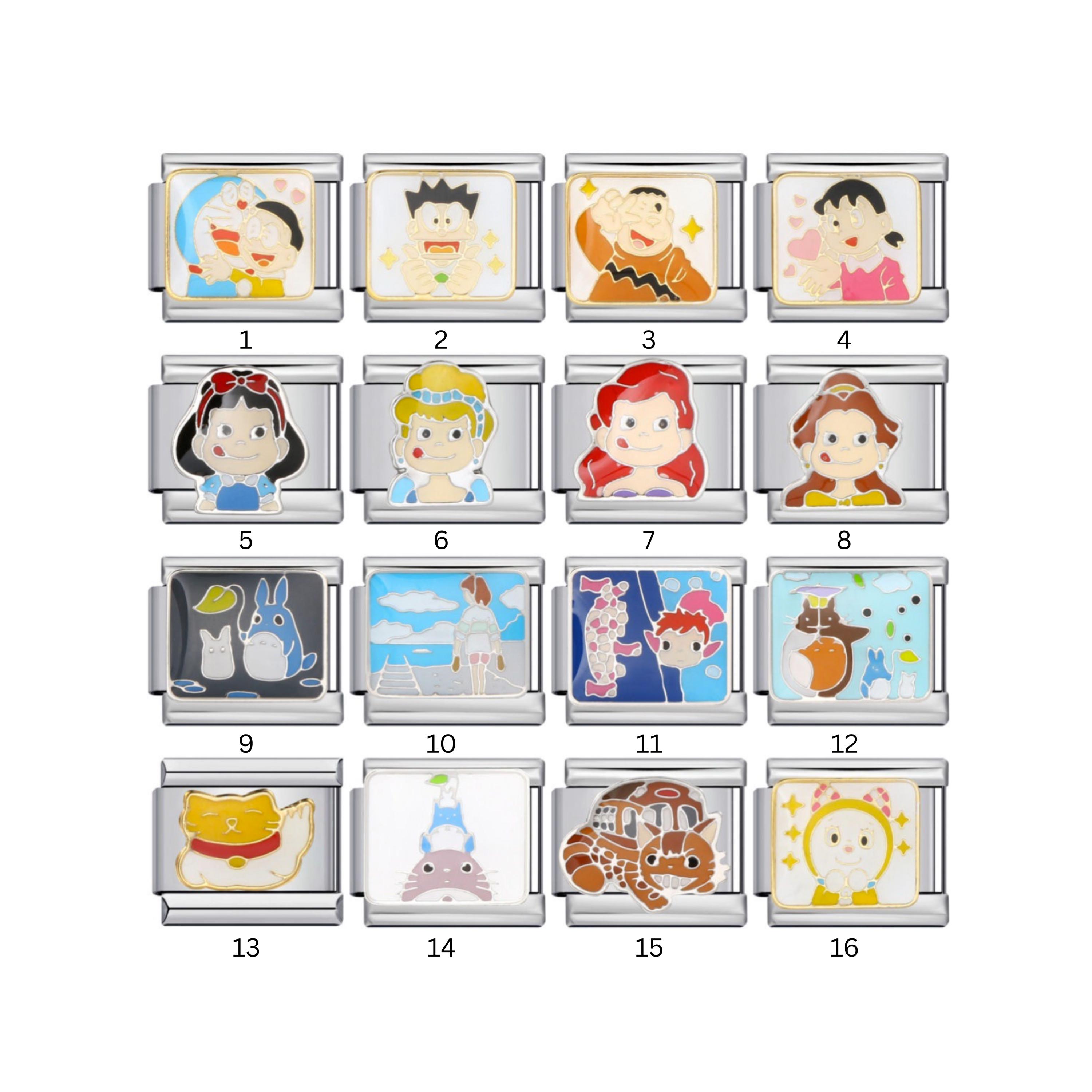58. Studio Ghibli, Totoro, Ponyo, Doraemon Italian Bracelet Charms ...