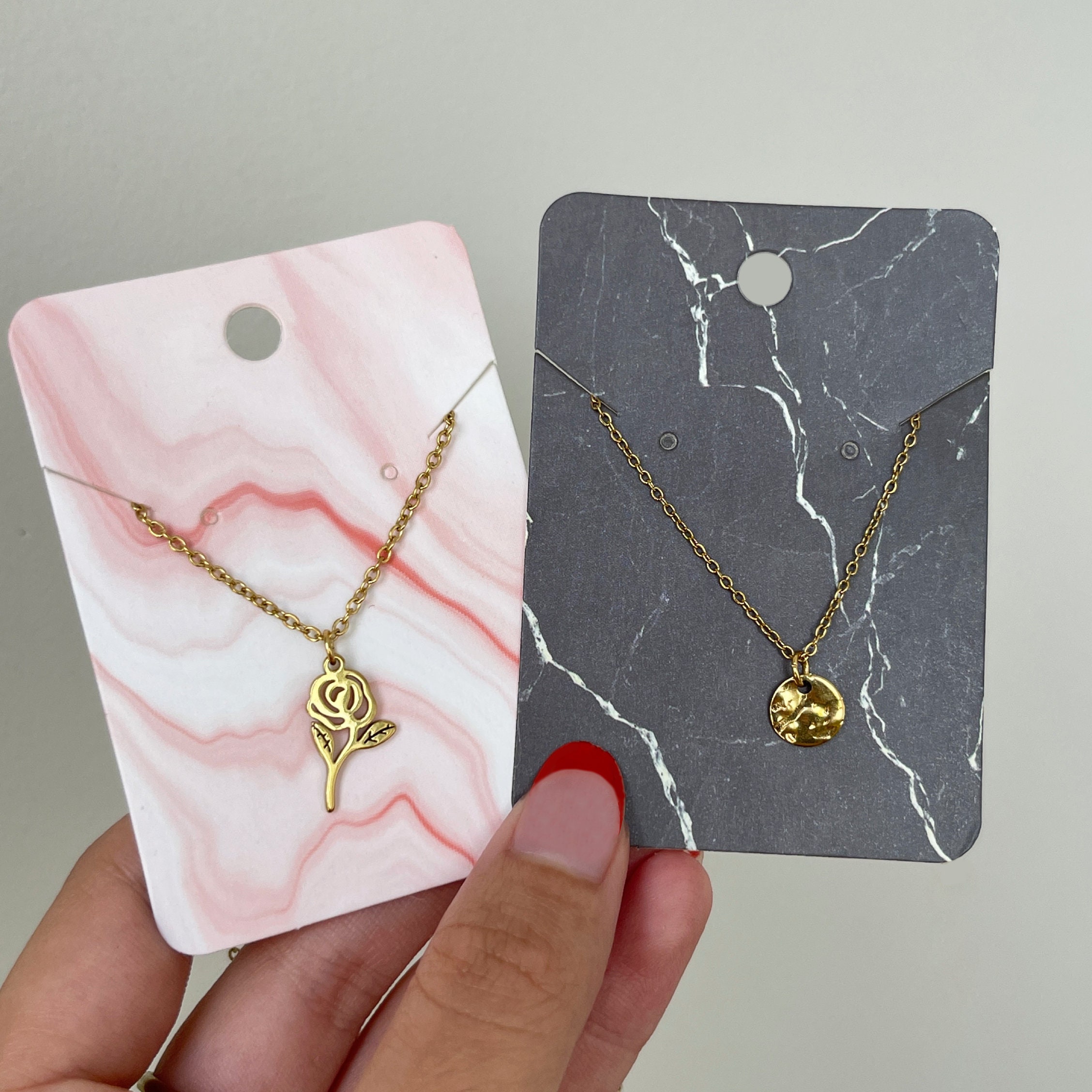 Simple Dainty Mini Gold Daisy Flower Stainless Steel Necklace ...