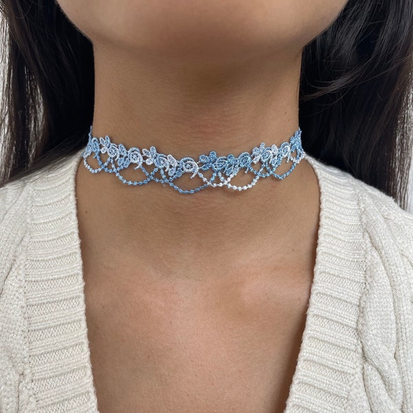 Lace Choker Necklace - Etsy