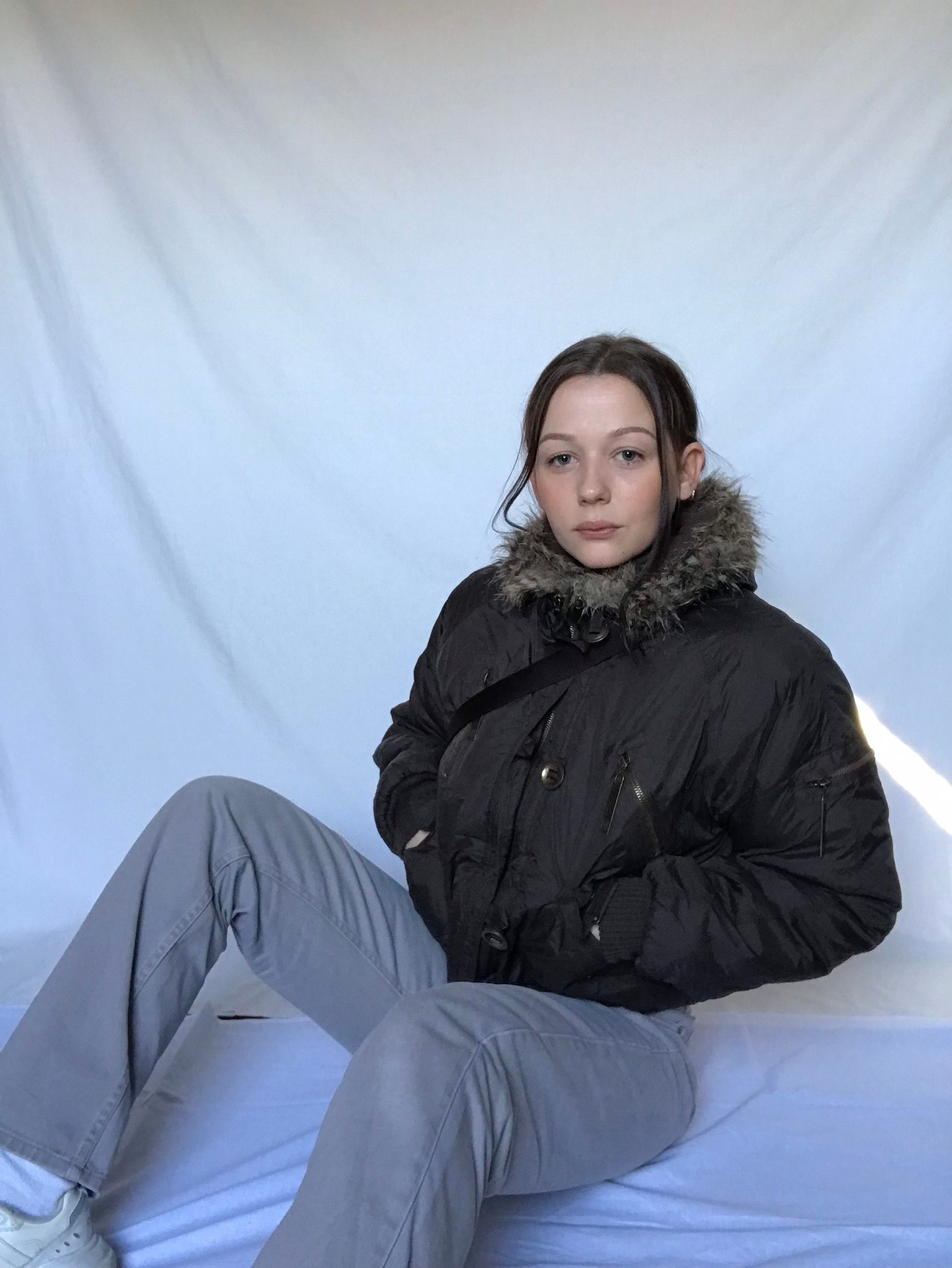 BROWN BOMBER JACKET Y2k 3 - Etsy