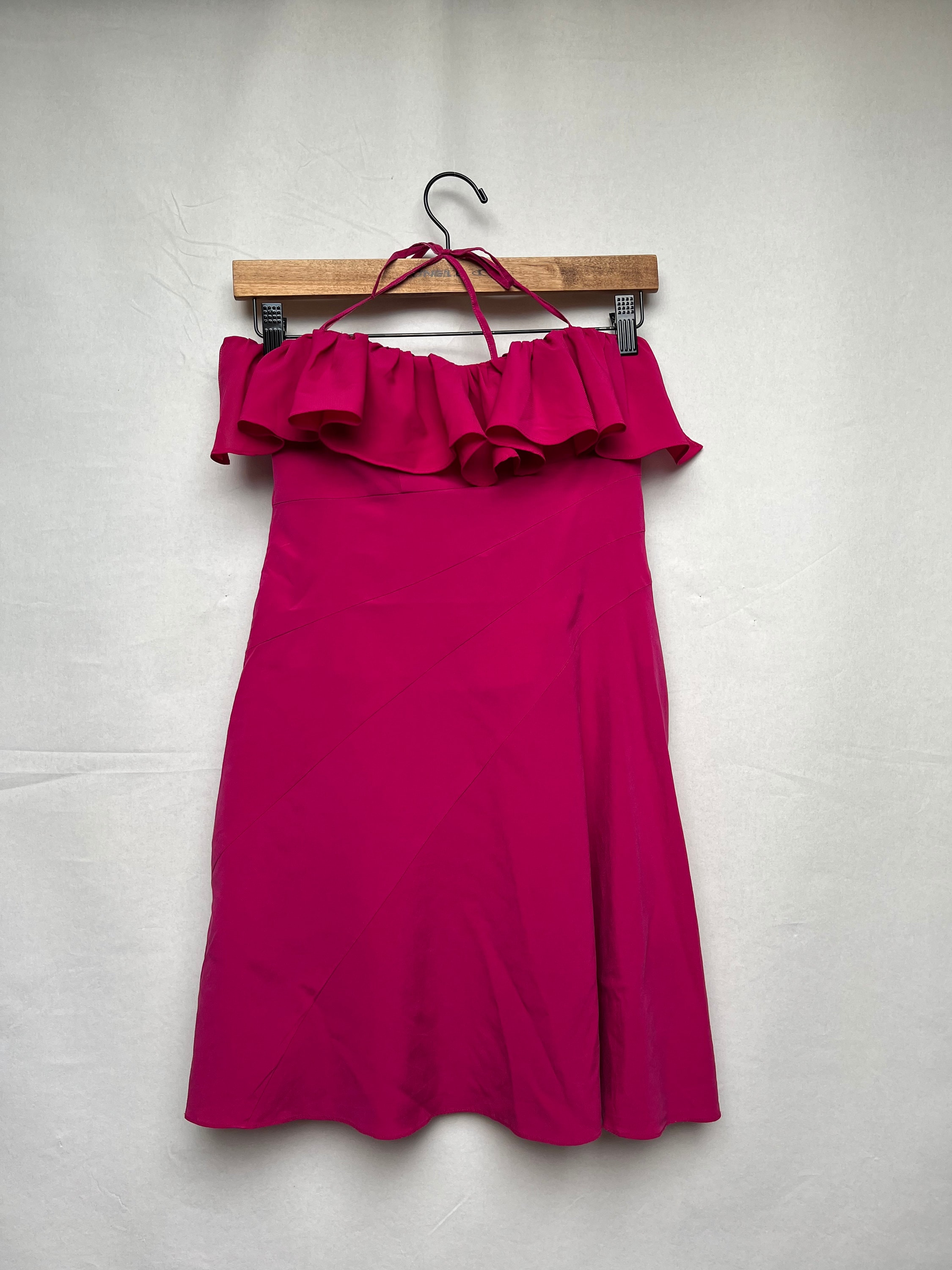 Pink Satin Backless Dress - Etsy