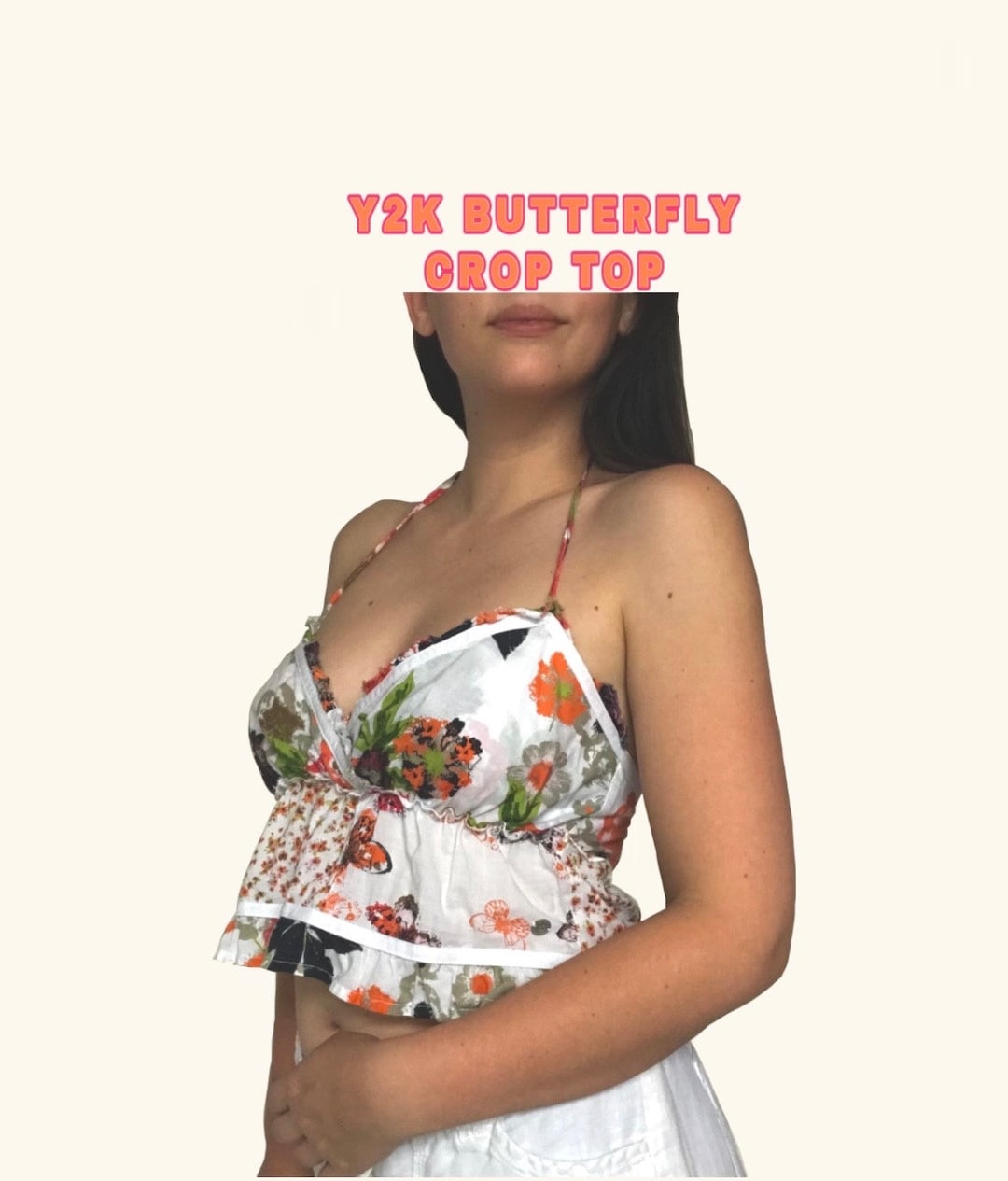 Y2K Butterfly Crop Top - Etsy