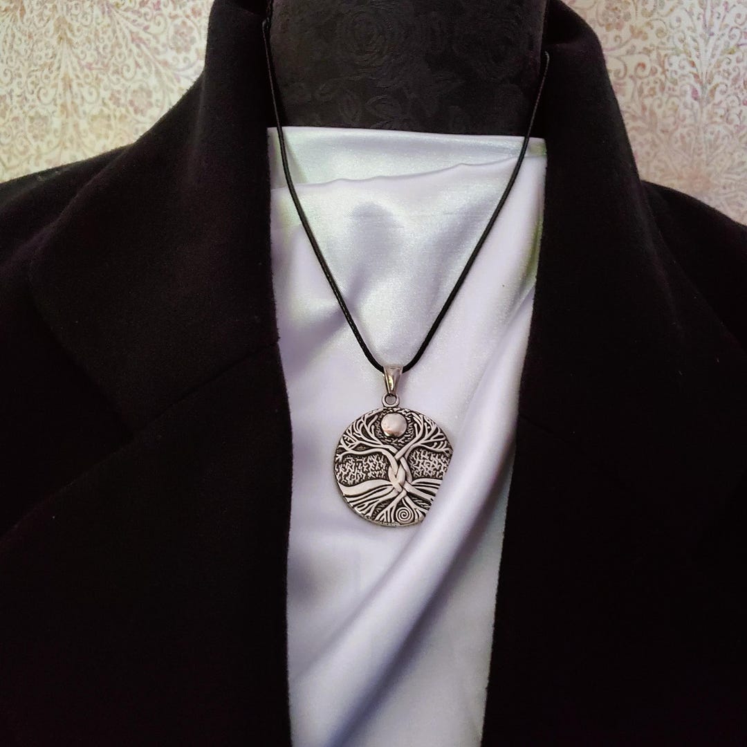 Beautiful Large Round Gaia Tree of Life Double Sided Pendant in ...