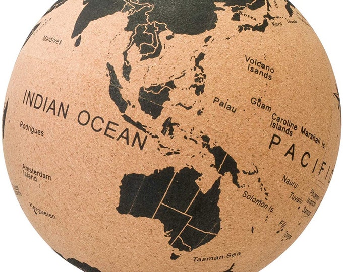 Vintage Map World Globe Earth Original 1950 - Etsy