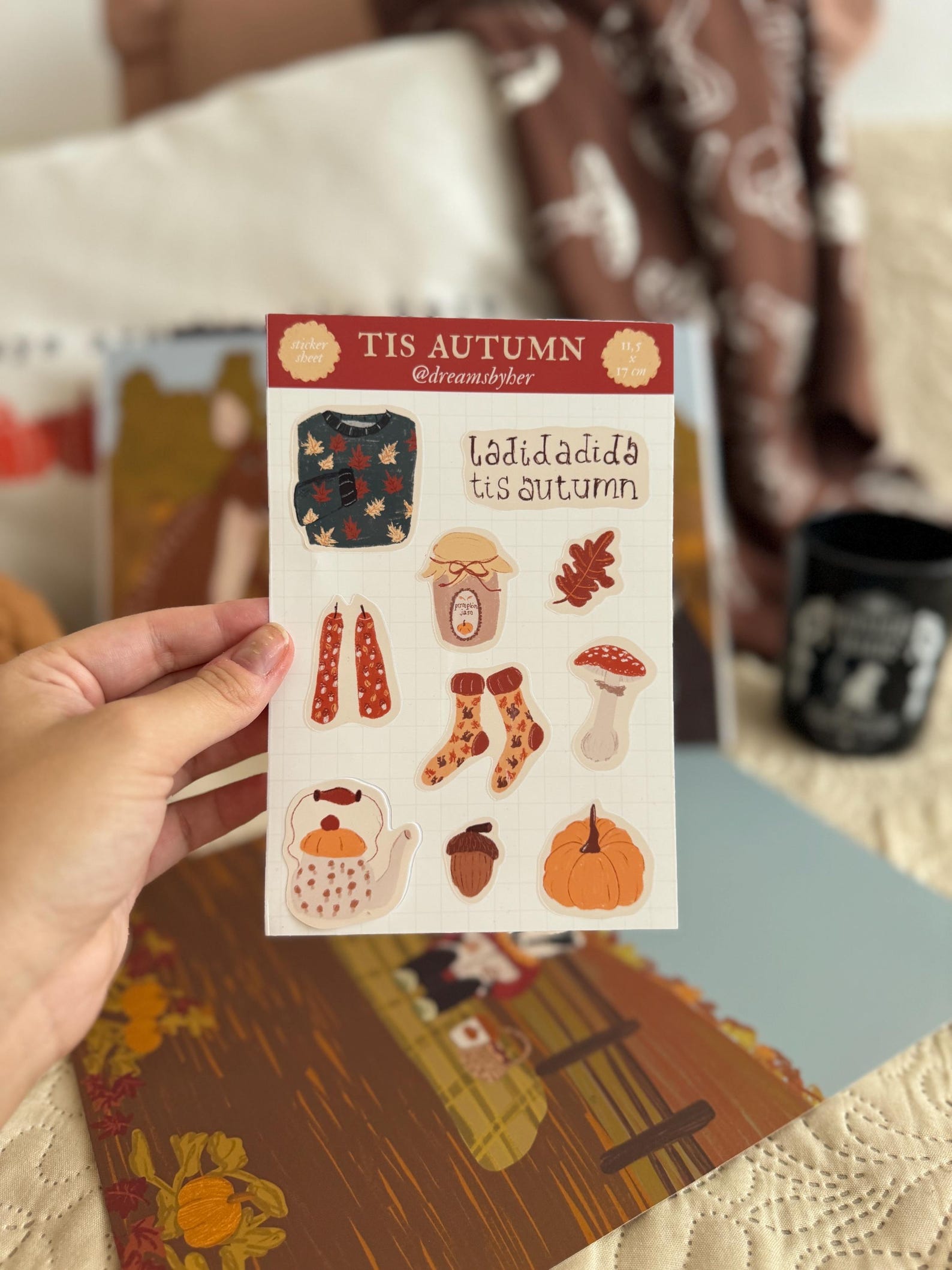Vintage Fall Stickers | Set of 10 Stickers | Seasonal Stickers, Cozy ...