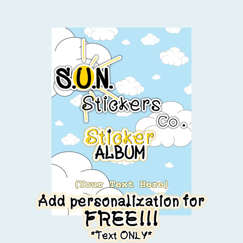 4x6 Sticker Album Reusable Sticker Storage Double Sided - Etsy