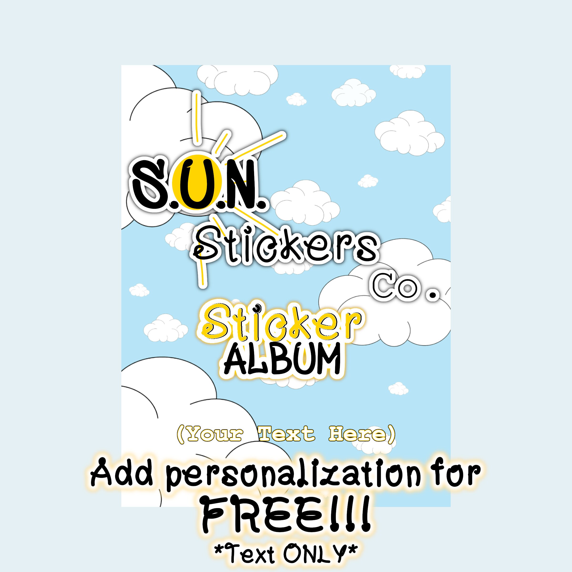 4x6 Sticker Album; Reusable Sticker Storage; Double Sided Sticker Sheet ...