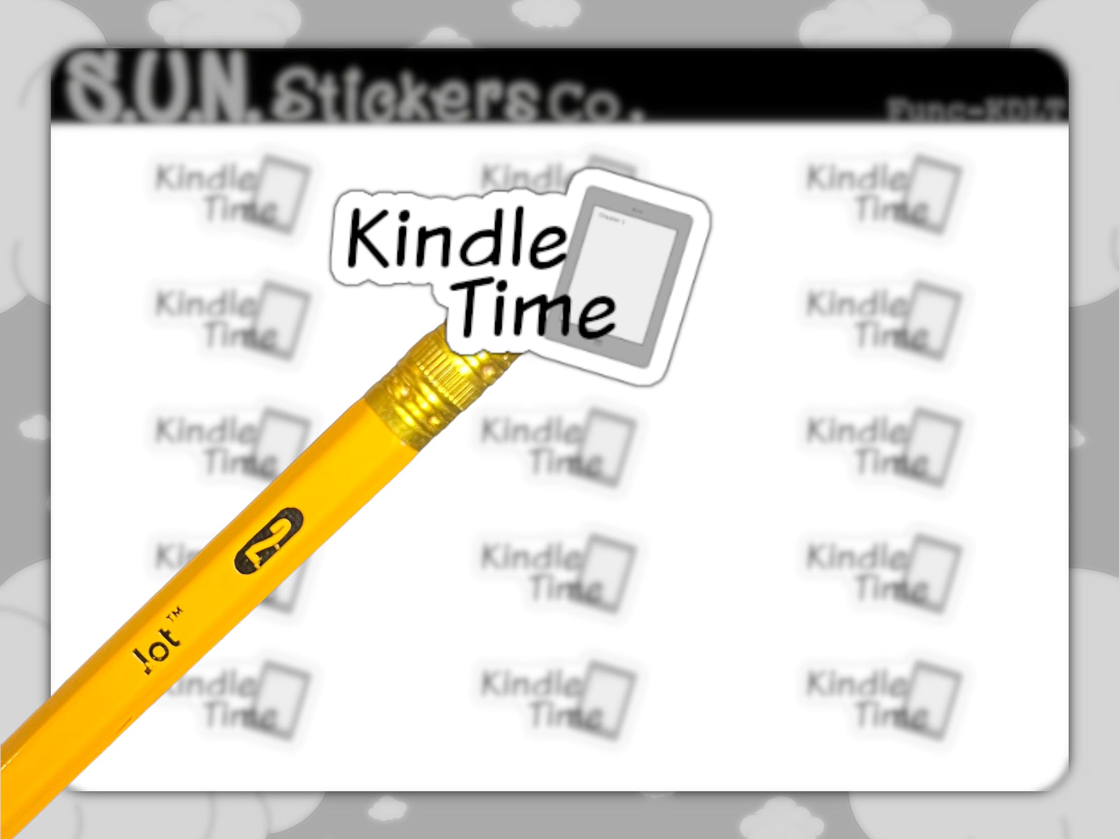 Kindle Reading Time Stickers, Kindle Time Stickers, Planner Stickers ...