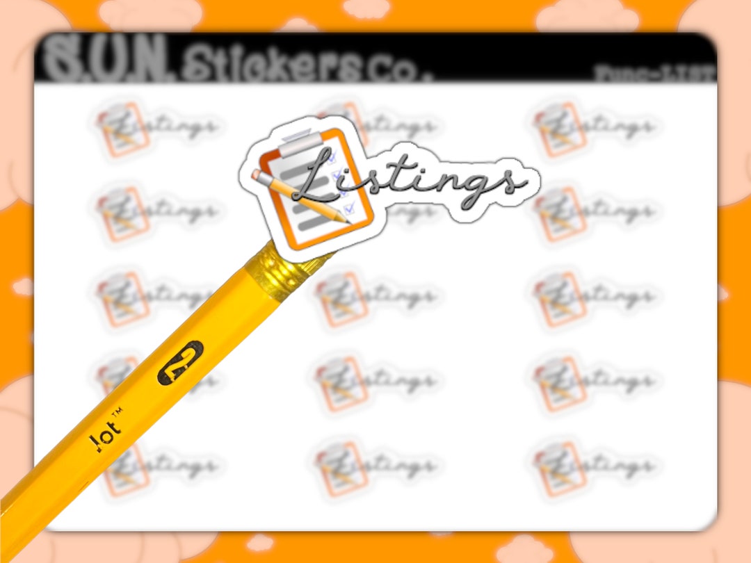 Listing Stickers, Shop Owner Stickers, Planner Stickers, Shop Calendar ...
