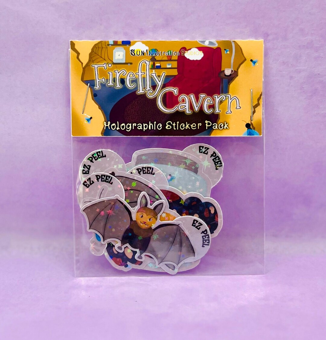 Die Cut Sticker, Holographic Die Cut Stickers, 5pc Die Cut Sticker Pack ...