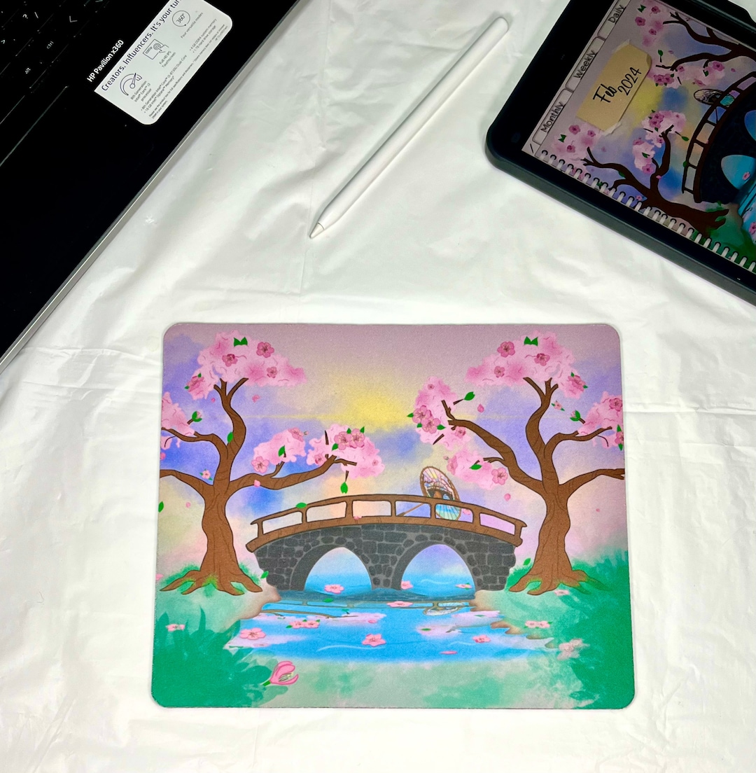 Mouse Pad | Mouse Mat | Sakura Bridge Mouse Pad | Sakura Bridge Themed ...