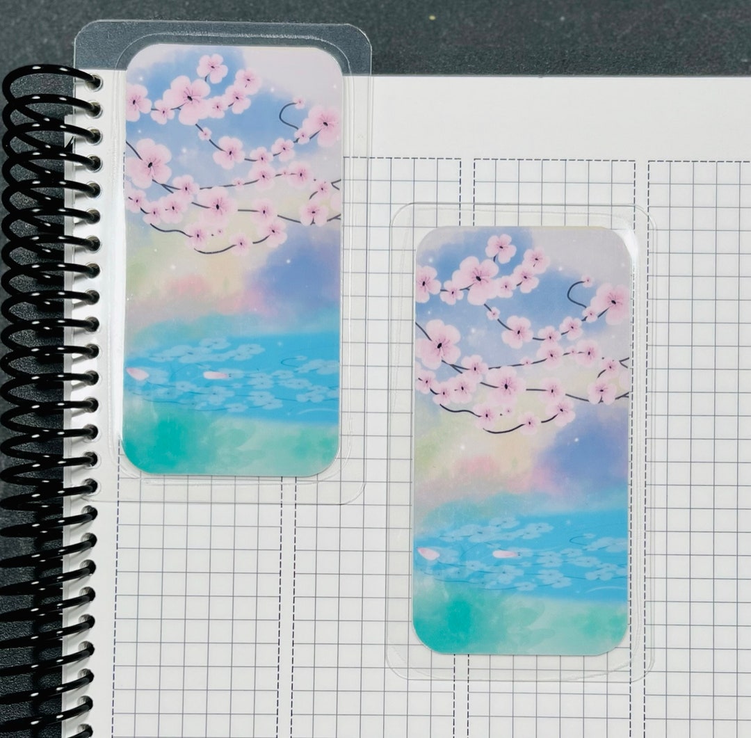 Peaceful Blossom Themed Bookmarks for Books, Spiral Books & Notebooks ...