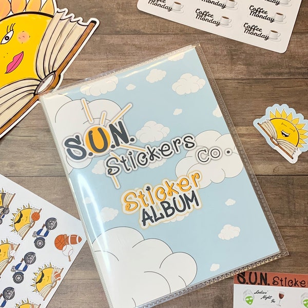 Double Sided Sticker Sheet - Etsy