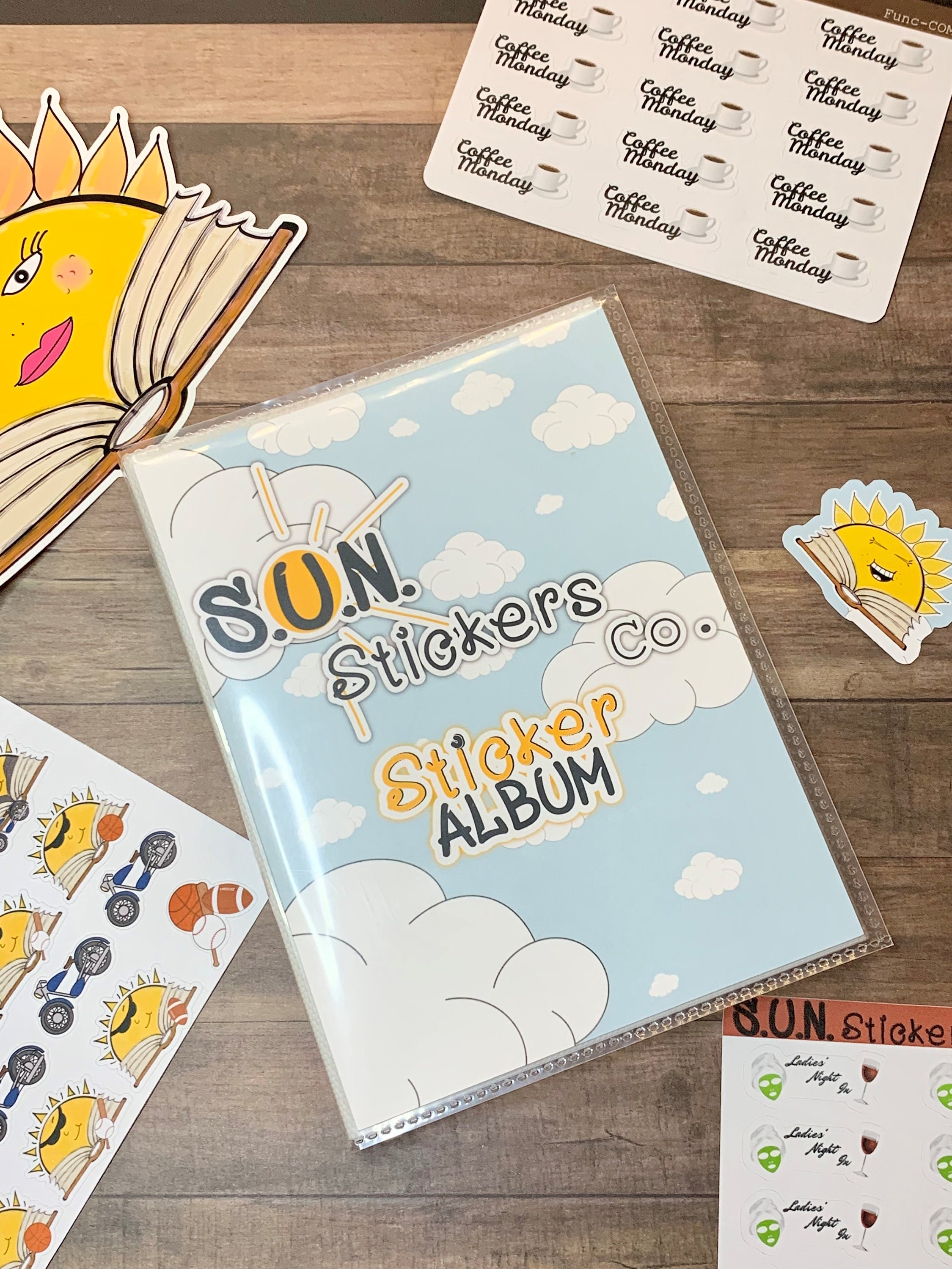 4x6 Sticker Album; Reusable Sticker Storage; Double Sided Sticker Sheet ...