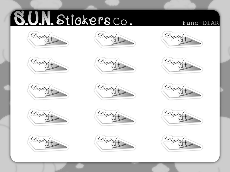 Digital Art Stickers, Digital Drawing Stickers, Artist Stickers ...